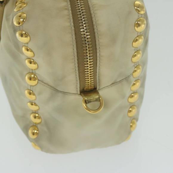 Prada | Bags | Prada Hand Bag Nylon 2way Cream Auth 62489 | Poshmark